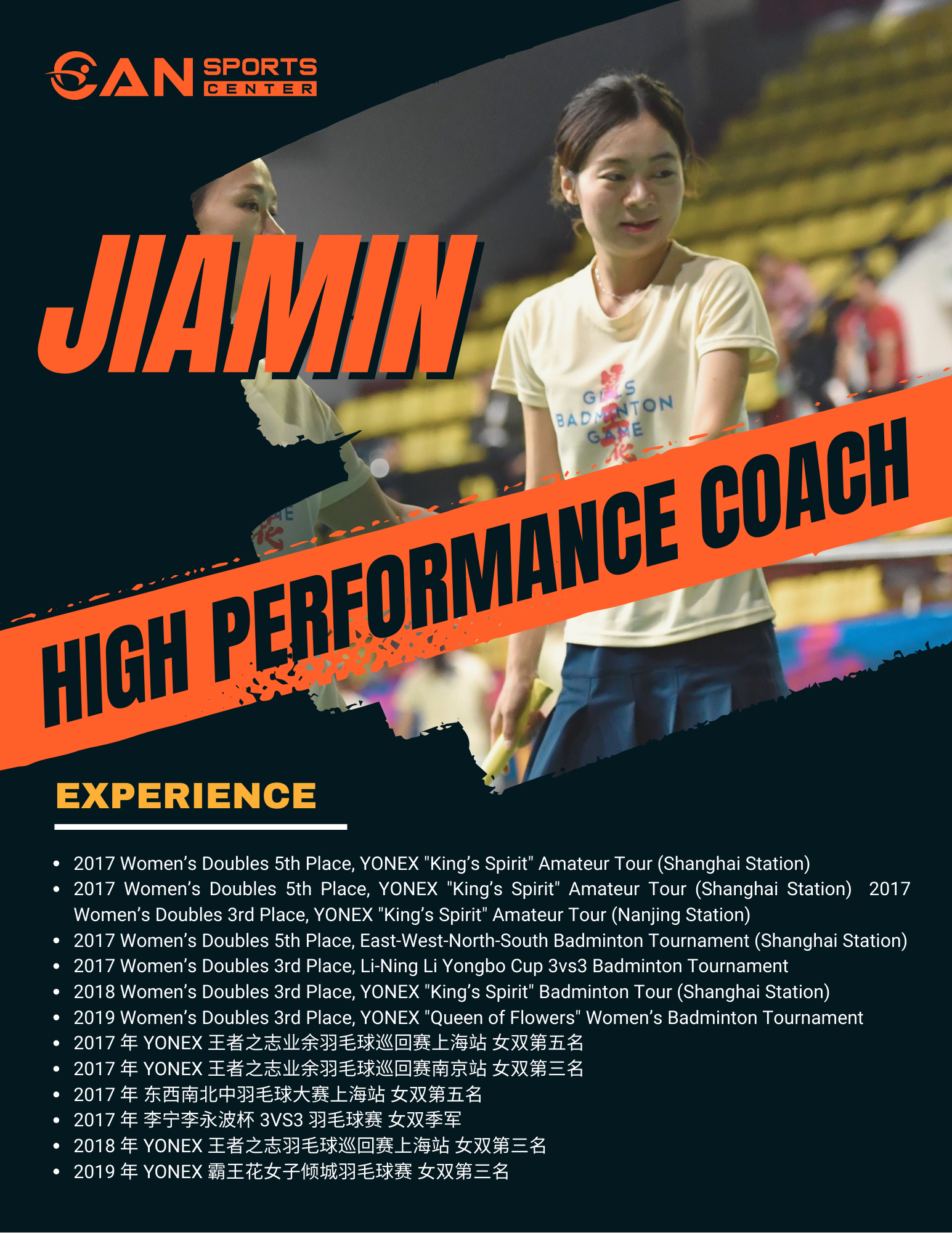 Jiamin Pu – Can Sports Center